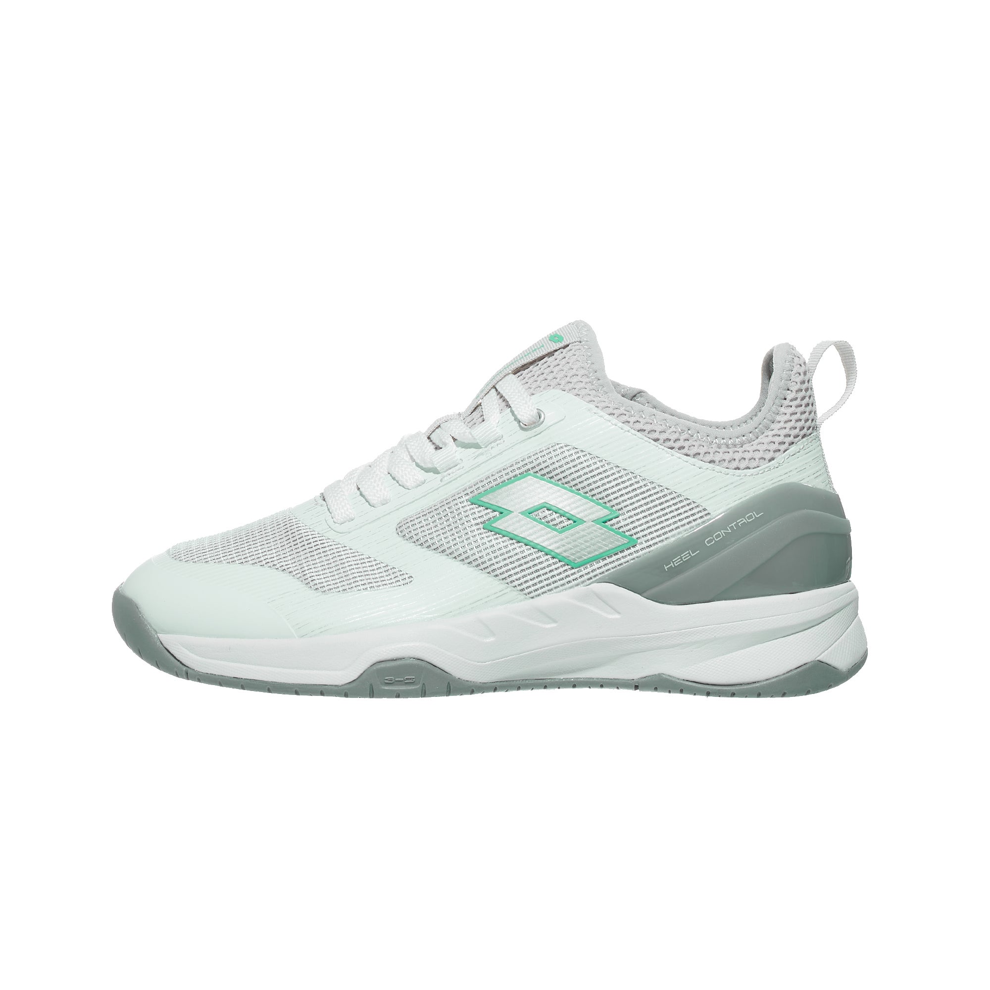 Lotto Mirage 200 SPD White/Green Women's Shoes 360° View - Tennis Warehouse