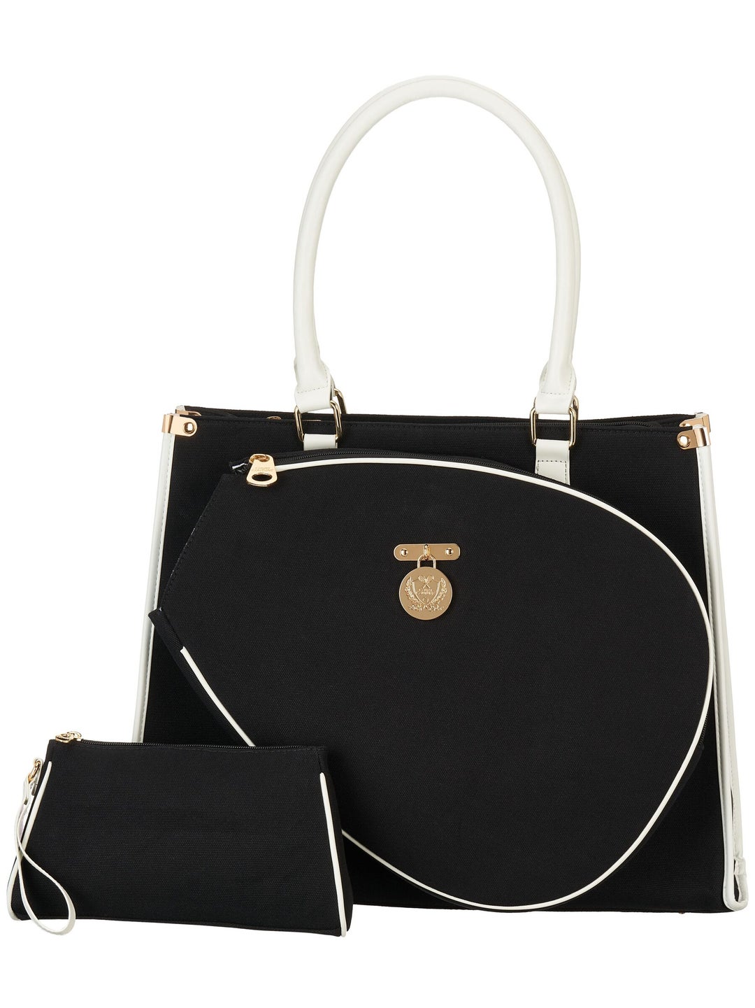 Court Couture Vintage Karisa Black Canvas Bag | Tennis Warehouse