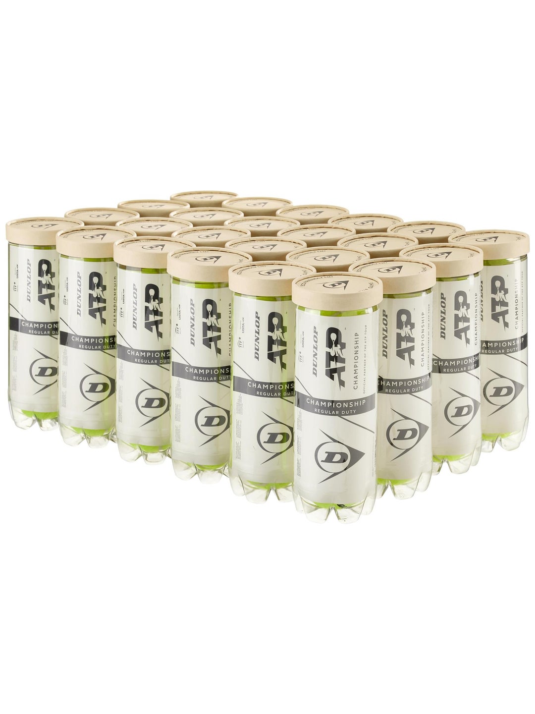 Dunlop ATP Championship RD Tennis Ball 24 Can Case | Tennis Warehouse