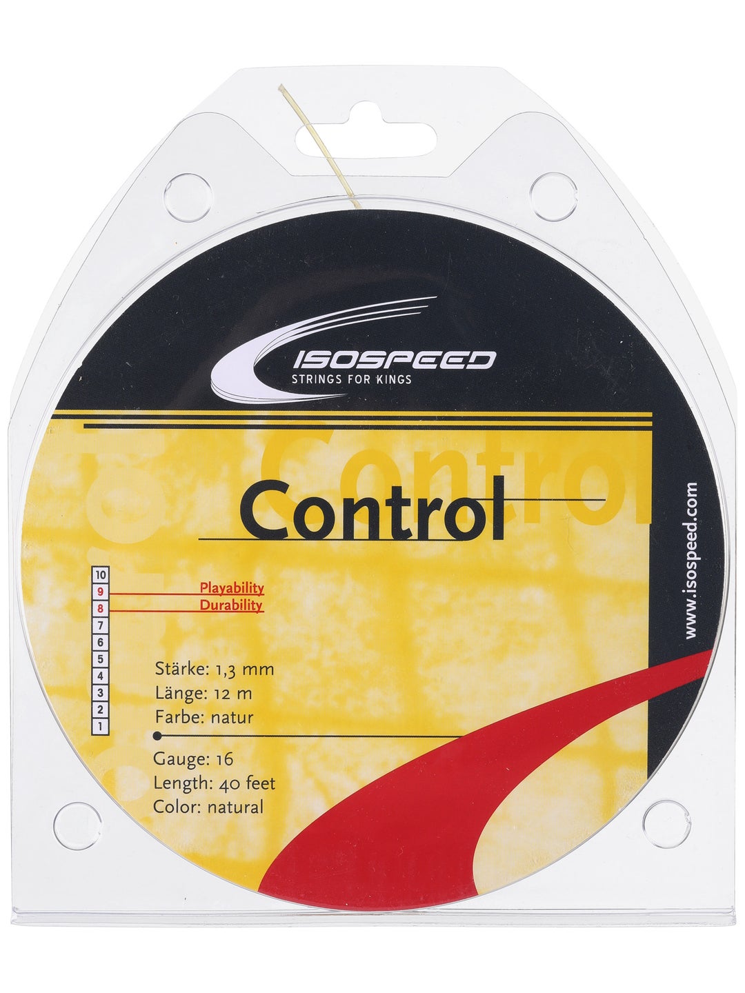 ISOSPEED Control Classic 16/1.30 String | Tennis Warehouse