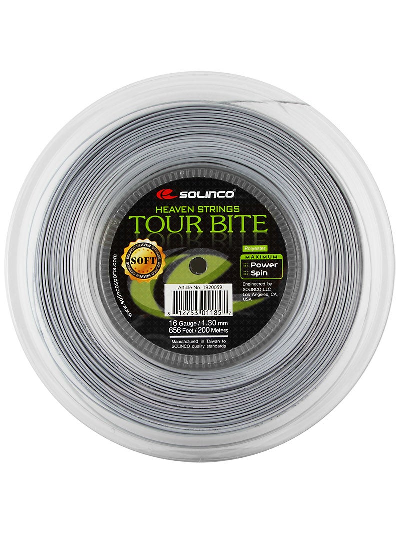 Solinco Tour Bite Soft 16/1.30 String Reel - 656' | Tennis Warehouse