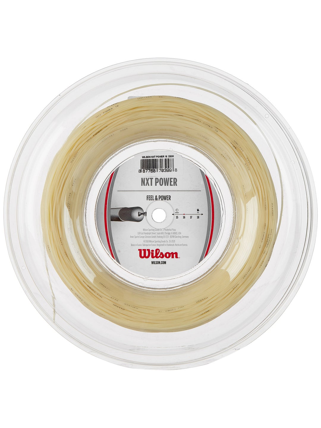 Wilson NXT Power 16/1.30 String Reel - 660' | Tennis Warehouse