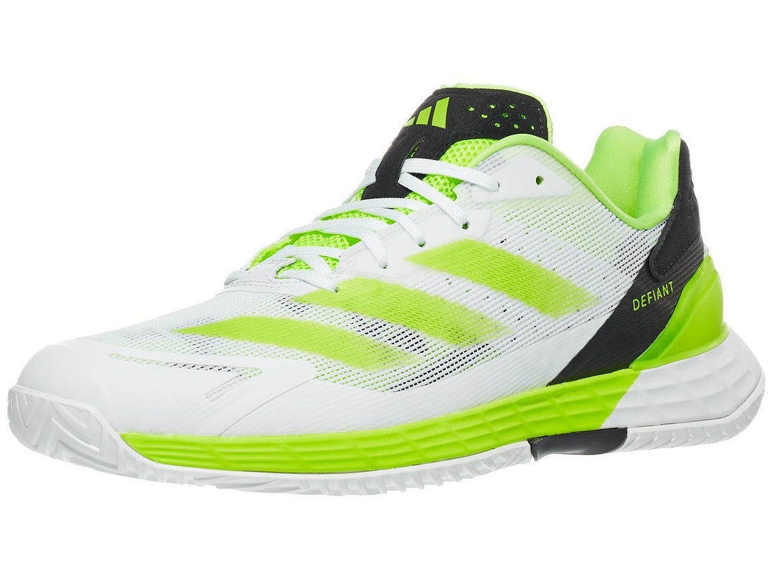 adidas Defiant Speed 2 White/Lemon/Black Men's Shoe | Tennis Warehouse