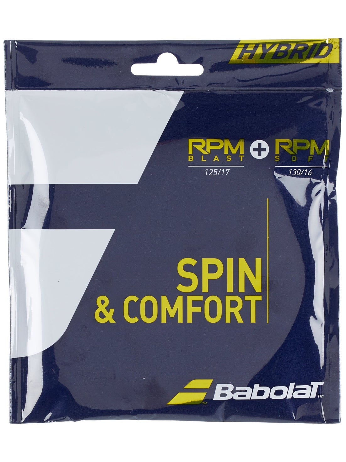Babolat RPM Blast 17 + RPM Soft 16 String Hybrid | Tennis Warehouse