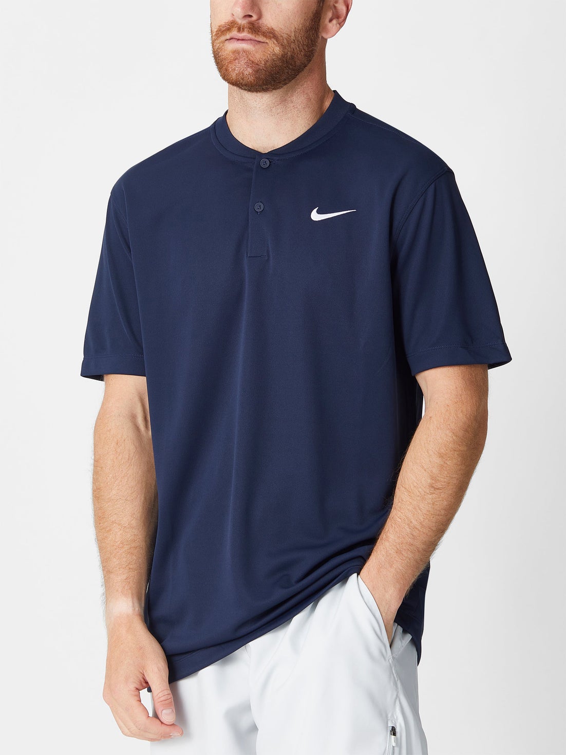 Nike Men's Core Blade Henley - Navy | Tennis Warehouse