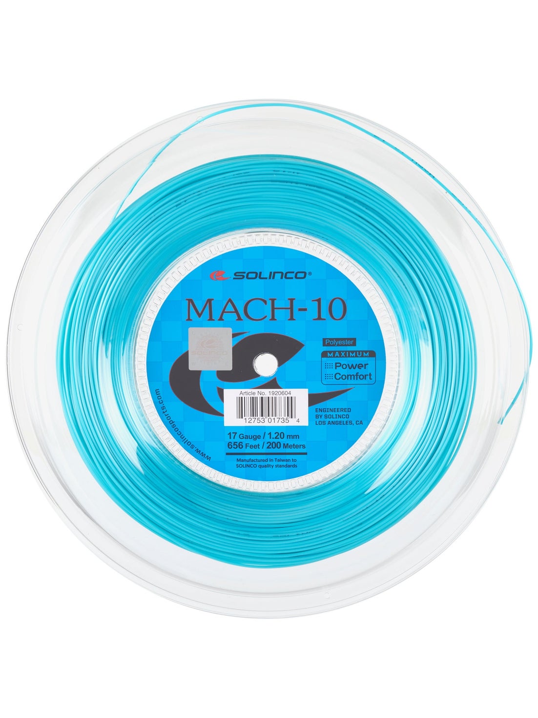 Solinco Mach-10 17/1.20 String Reel - 656' | Tennis Warehouse