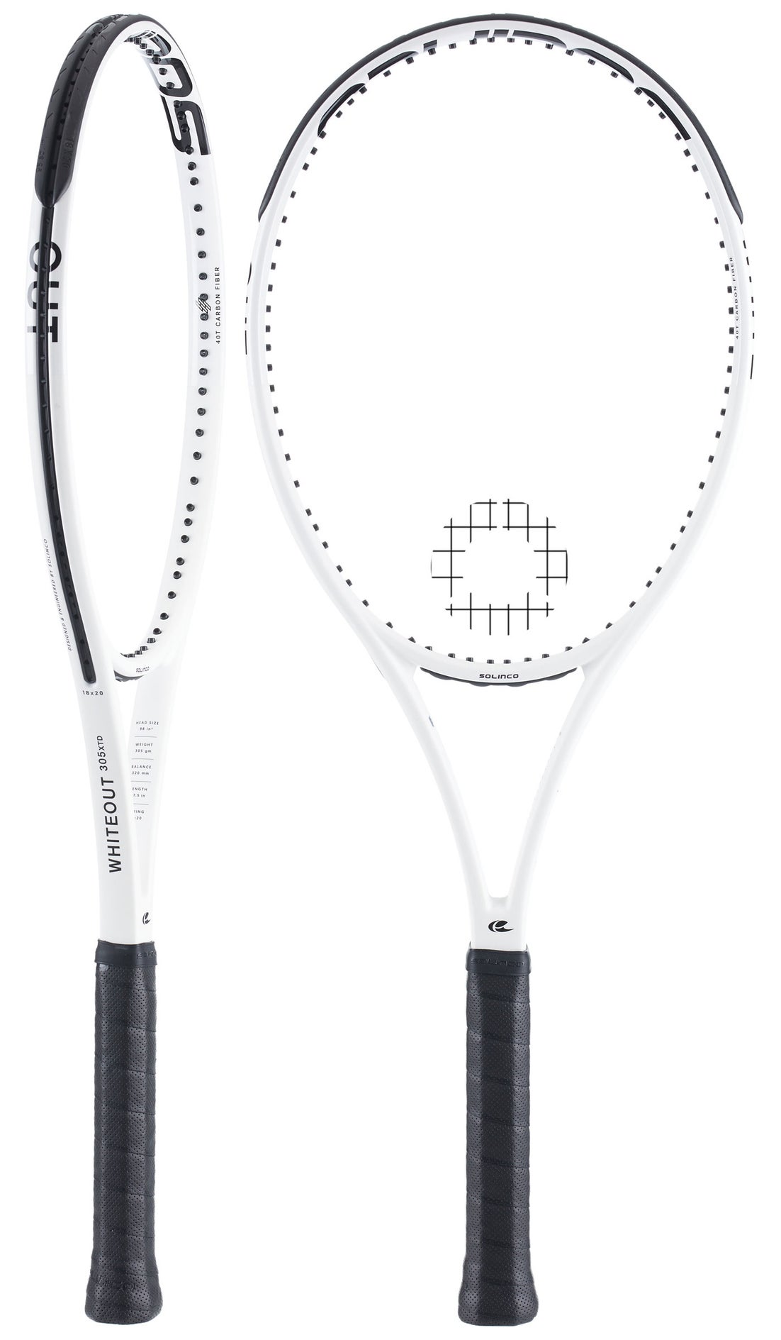 Solinco Whiteout 305 XTD 18x20 Racquet | Tennis Warehouse