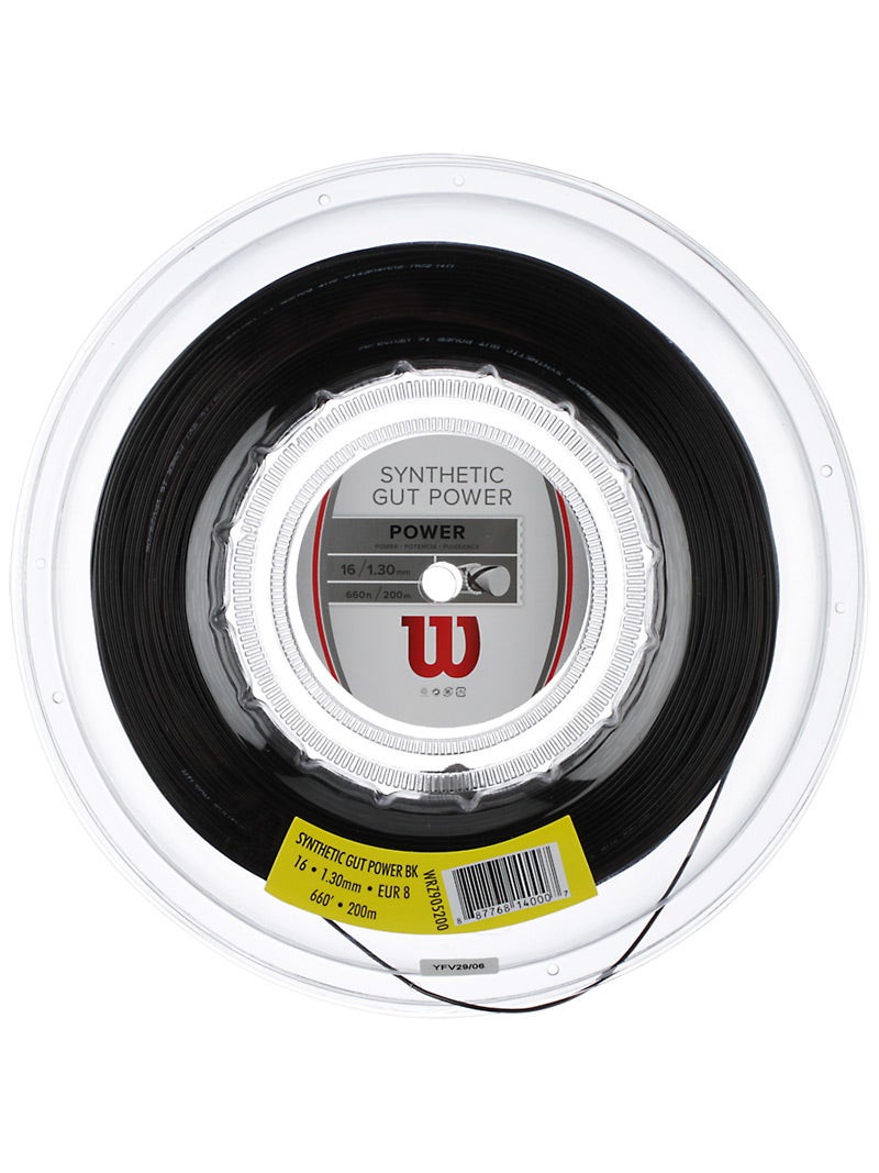 Wilson Synthetic Gut Power 16/1.30 String Reel - 660' | Tennis Warehouse