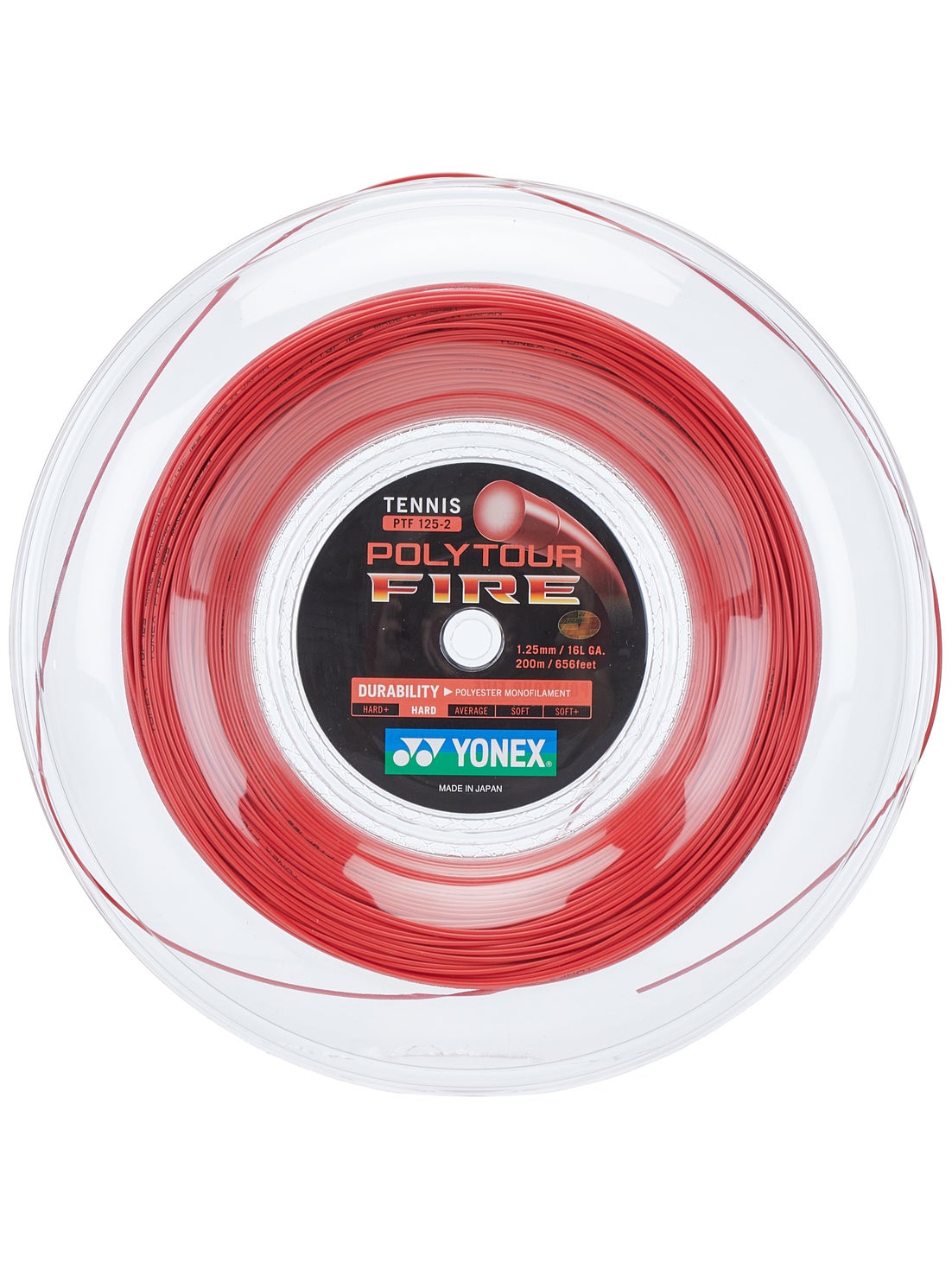 Yonex POLYTOUR FIRE 16L/1.25 String Reel - 660' | Tennis Warehouse
