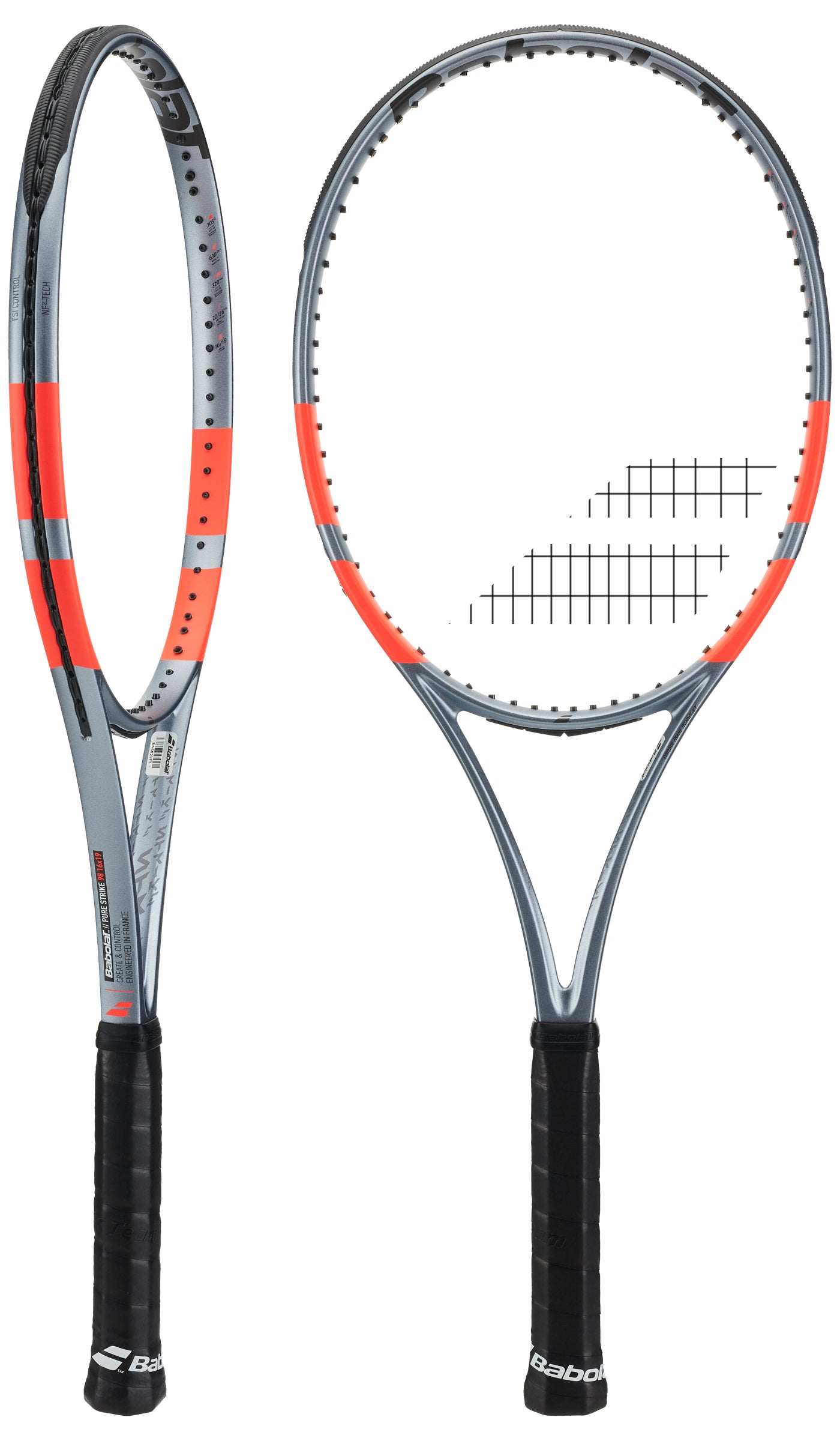 Babolat Pure Strike 98 16x19 Carbon Grey Racquet | Tennis Warehouse