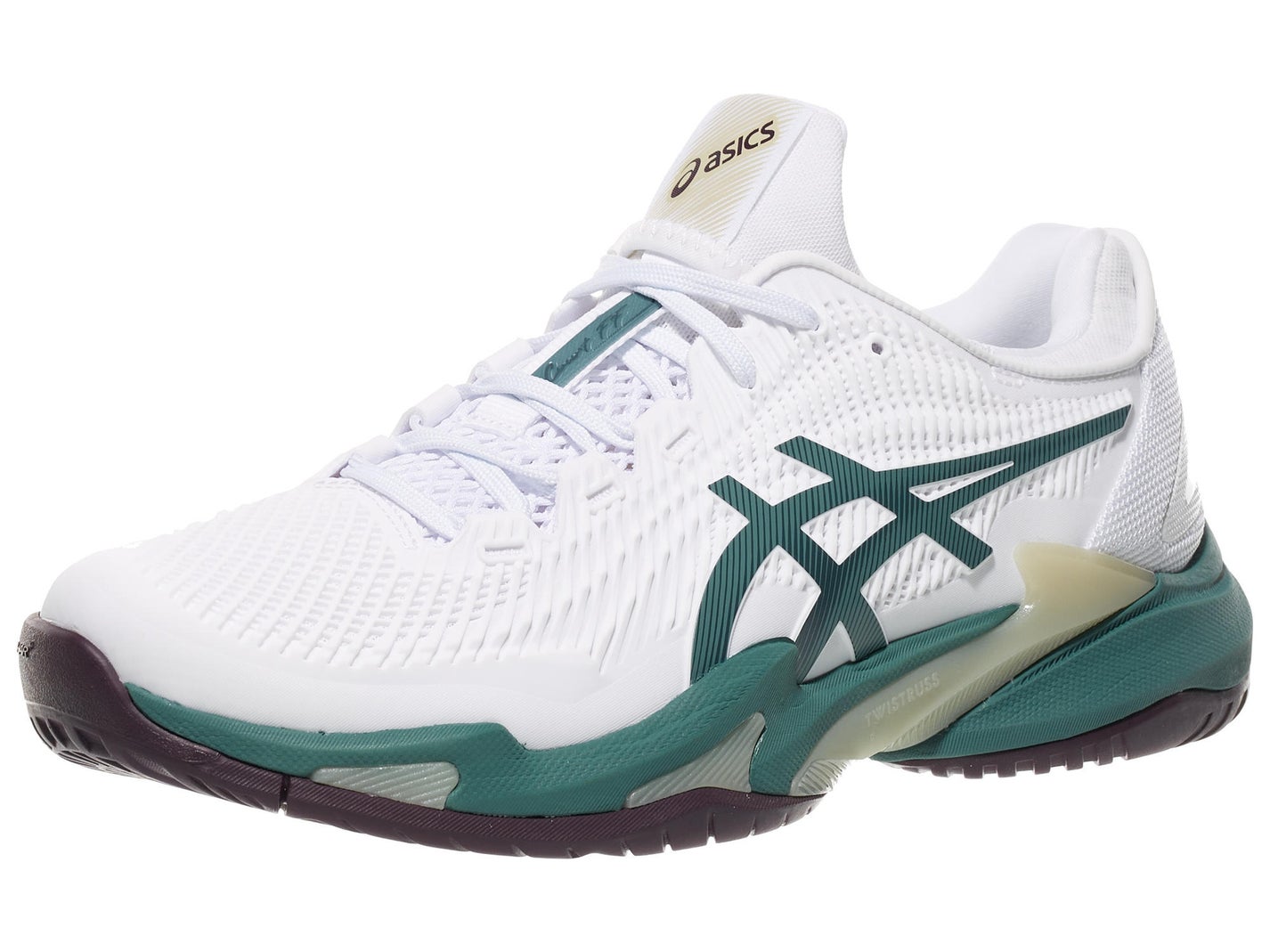 Asics Court FF 3 White/Foggy Teal Men's Shoes | Tennis Warehouse