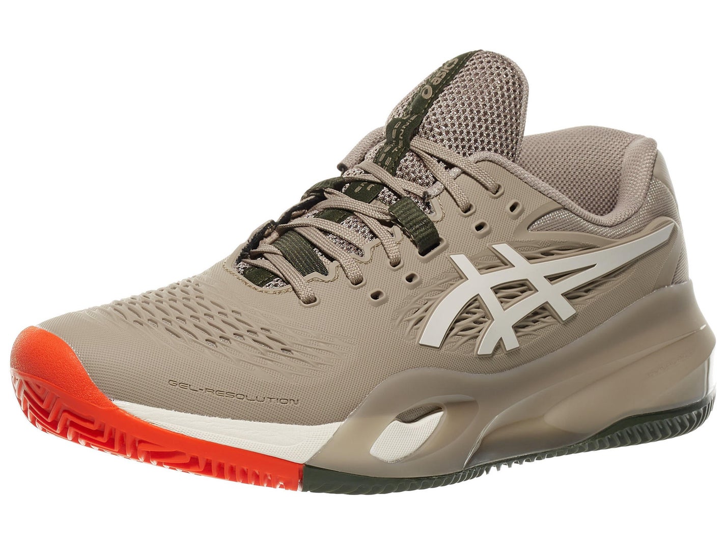 Asics Gel Resolution X Clay Greige/Oat Men's Shoes | Tennis Warehouse