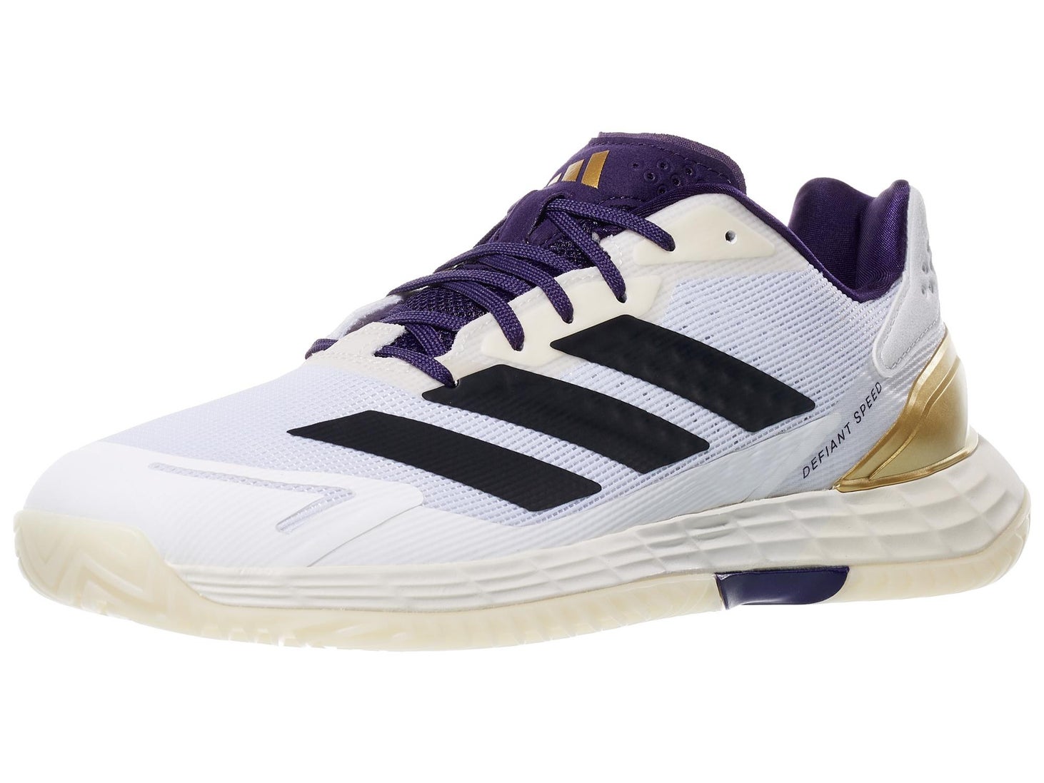 adidas Defiant Speed 2 White/Black/Plum Men's Shoes | Tennis Warehouse