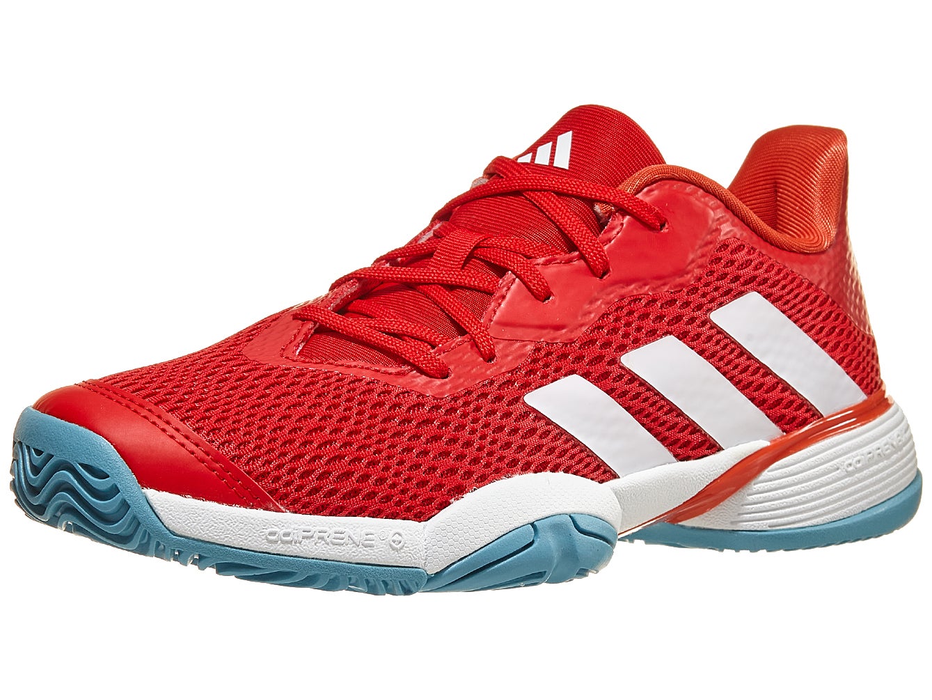 adidas Barricade K Scarlet/White/Blue Junior Shoes | Tennis Warehouse