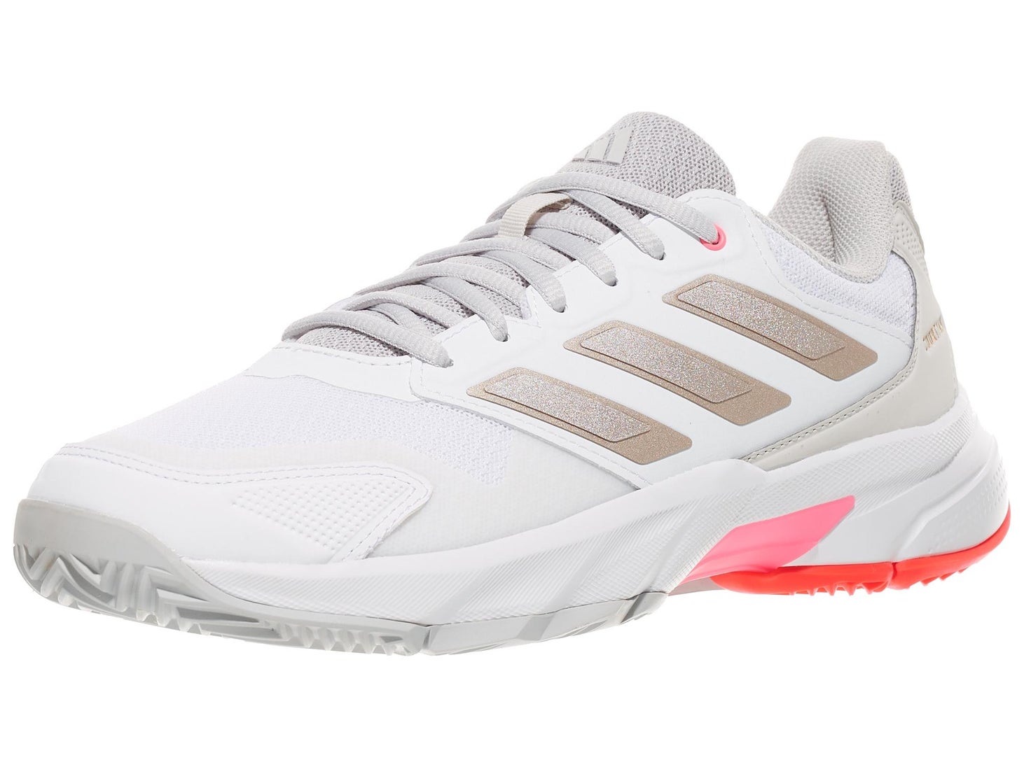 adidas CourtJam Control 3 White/Lucid Red Women's Shoes | Tennis Warehouse