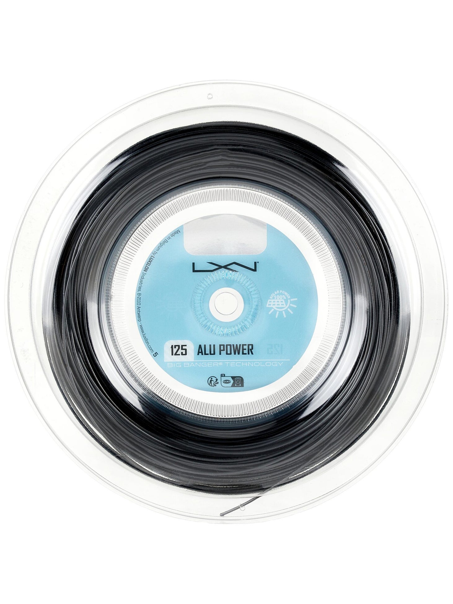 Luxilon ALU Power Black 16L/1.25 String Reel - 330' | Tennis Warehouse