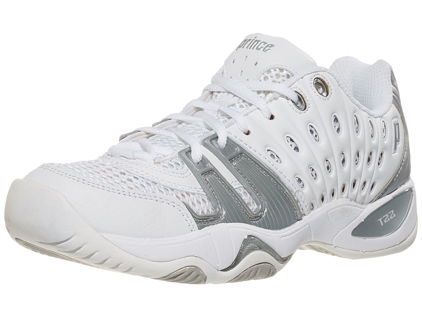 Prince T22 White/Silver Women's Shoes | Tennis Warehouse