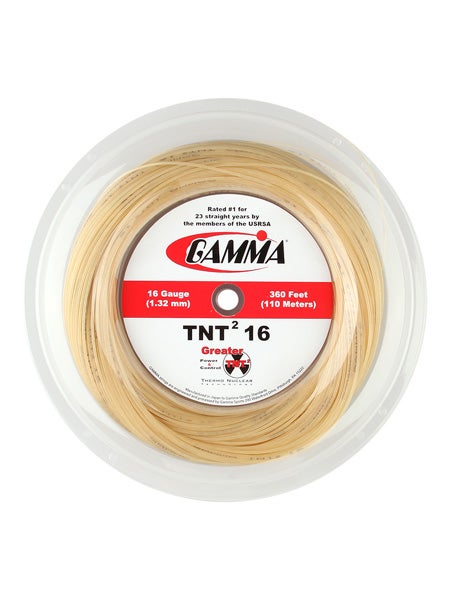 Gamma TNT2 16/1.32 Natural String Reel - 360' | Tennis Warehouse