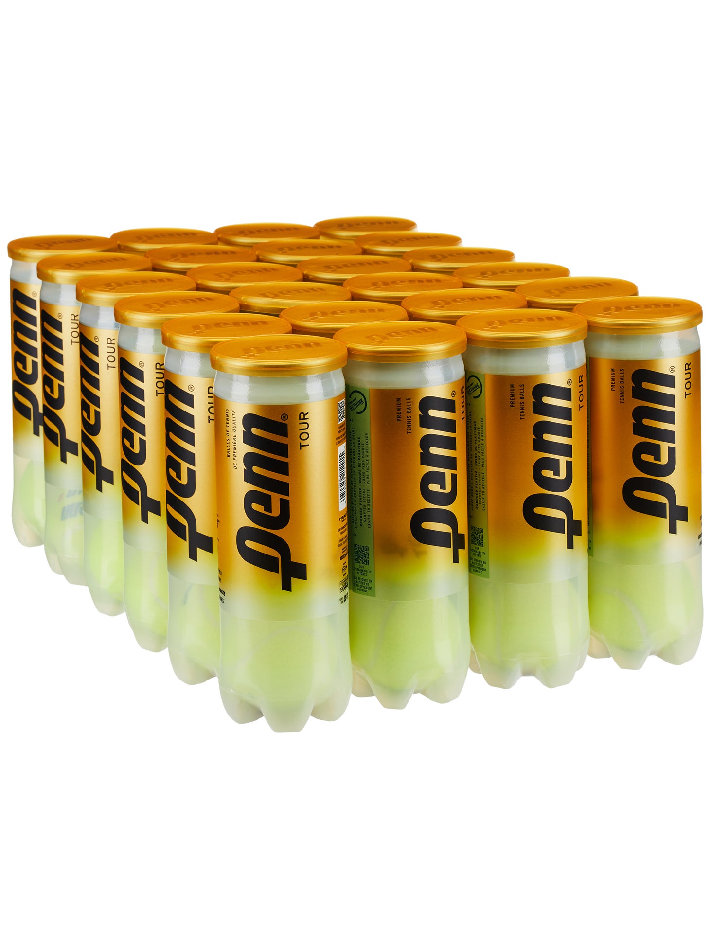 Penn Tour Extra Duty Tennis Balls 24 Can Case | Tennis Warehouse