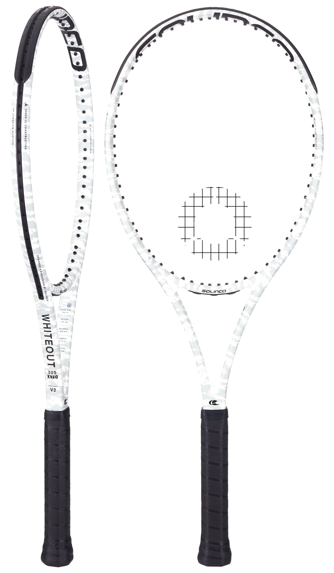 Solinco Whiteout 305 XTD v2 Camo Racquet | Tennis Warehouse