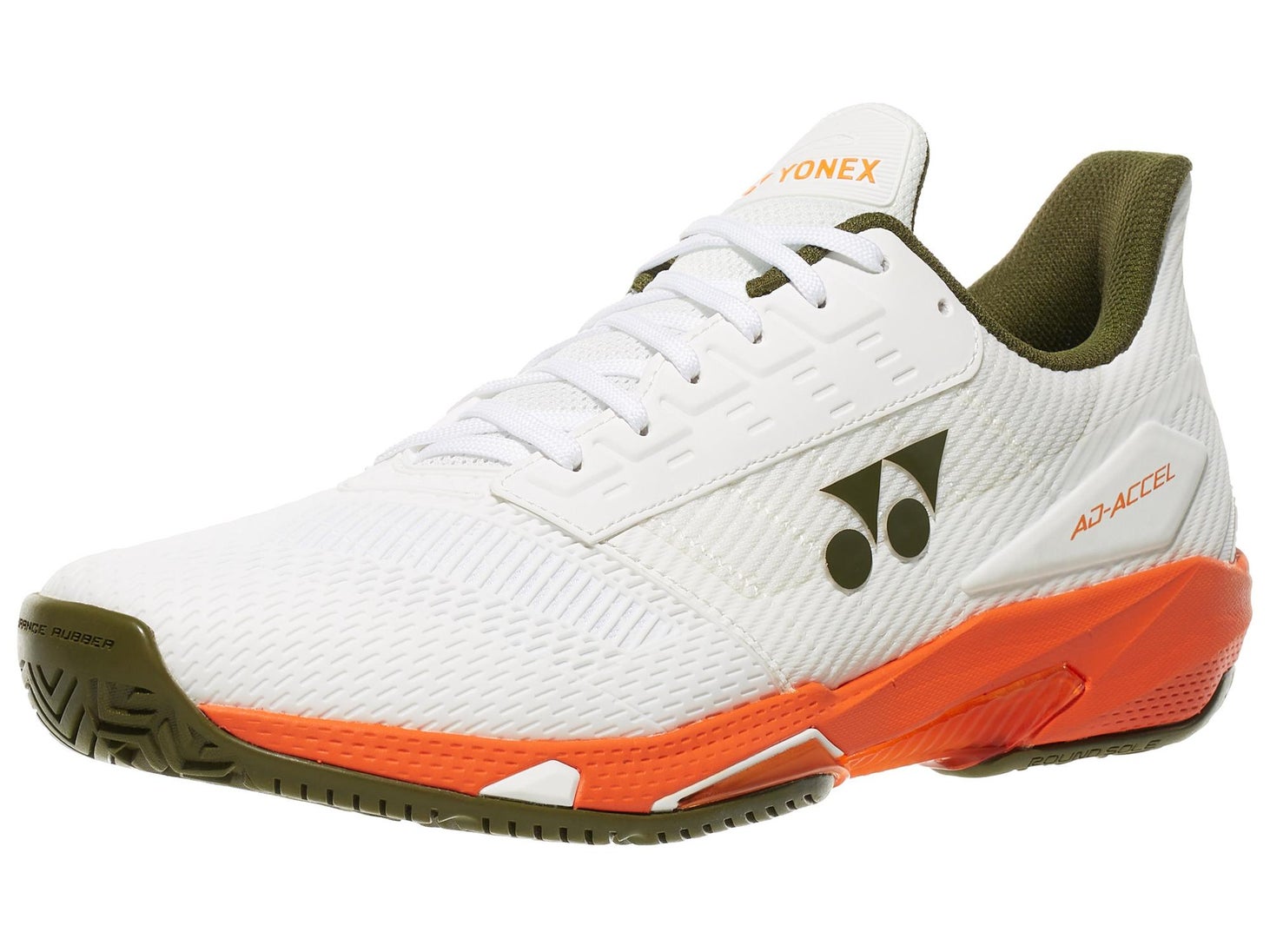 Yonex PC Ad Accel White/Orange Men's Shoe | Tennis Warehouse