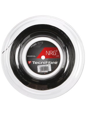 Tecnifibre NRG2 17/1.24 String Reels Black - 660' | Tennis Warehouse