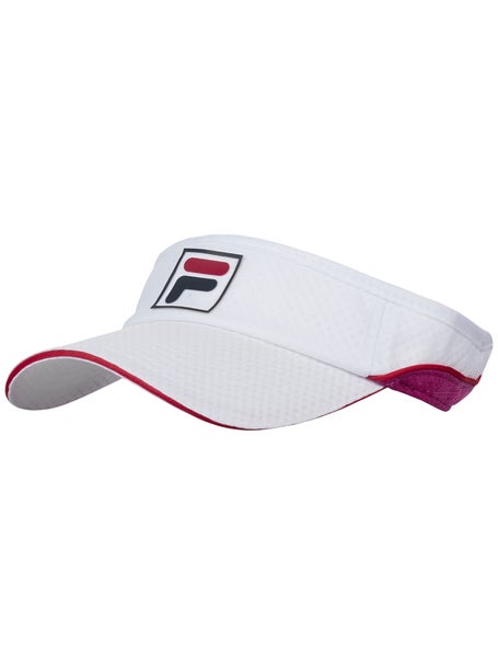 Fila Baseline Visor White/Fuchsia | Tennis Warehouse