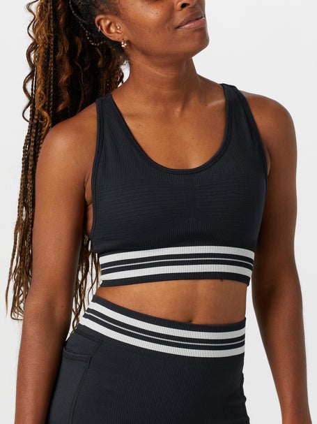 Fila Women's Casa Lucky Ace Seamless Bra-Black | Tennis Warehouse