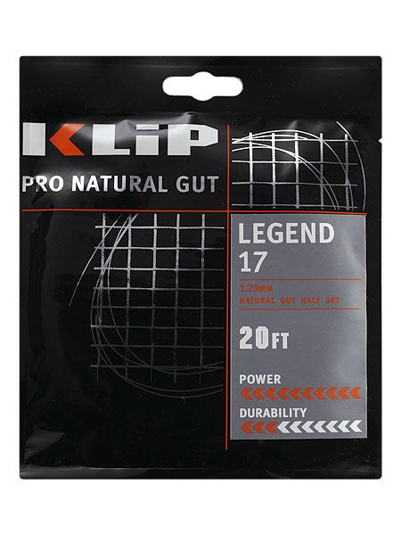 KLIP Legend Natural Gut 17/1.25 String Half Set | Tennis Warehouse