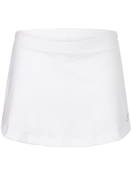 Sofibella Girl's UV Ruffle Back Skirt - White | Tennis Warehouse