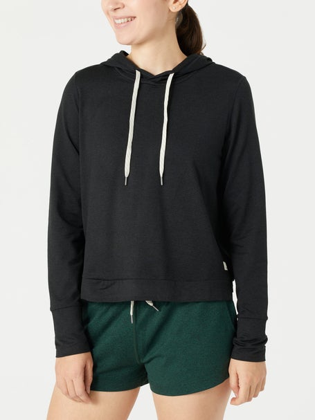 Vuori Women's Core Halo Essential Hoodie - Black | Tennis Warehouse