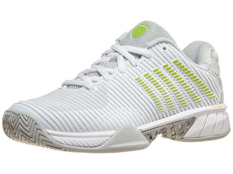 KSwiss Hypercourt Express 2 Wh/Gy/Lime Women's Shoe | Tennis Warehouse