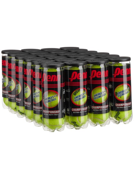 Penn Championship Extra Duty Tennis Balls 24 Can Case | Tennis Warehouse