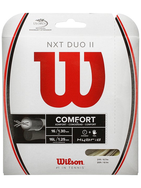 Wilson NXT Duo II Hybrid 16 String | Tennis Warehouse