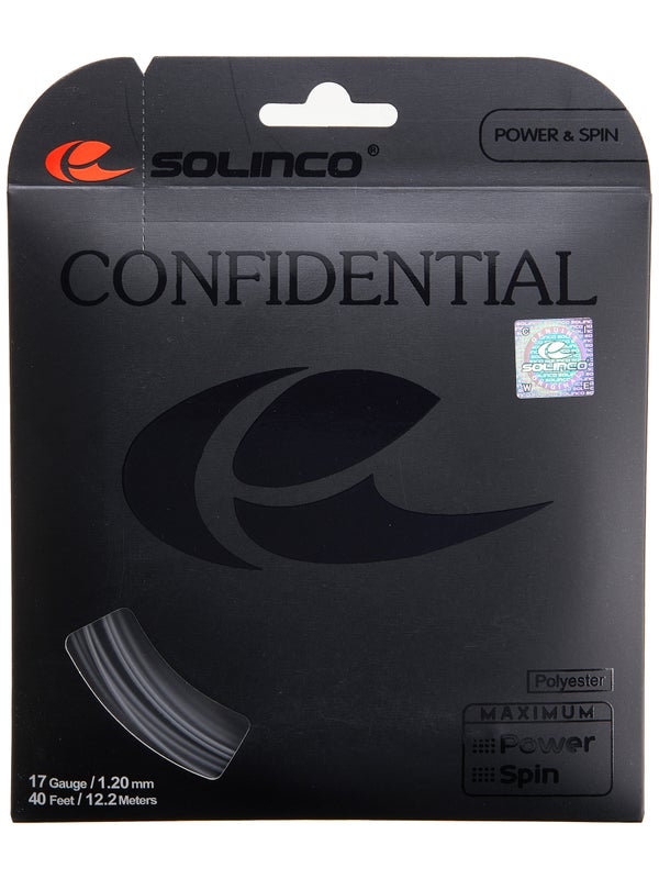 Solinco Confidential 17/1.20 String Review - Tennis Warehouse