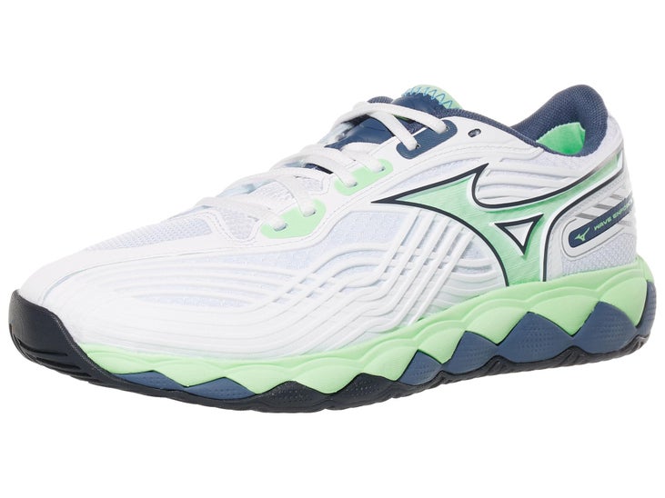 Mizuno Wave Enforce Tour 2 White/Neon Mint Men's Shoes | Tennis Warehouse