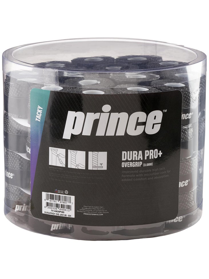 Prince DuraPro+ Perforated Overgrip Jar Black | Tennis Warehouse