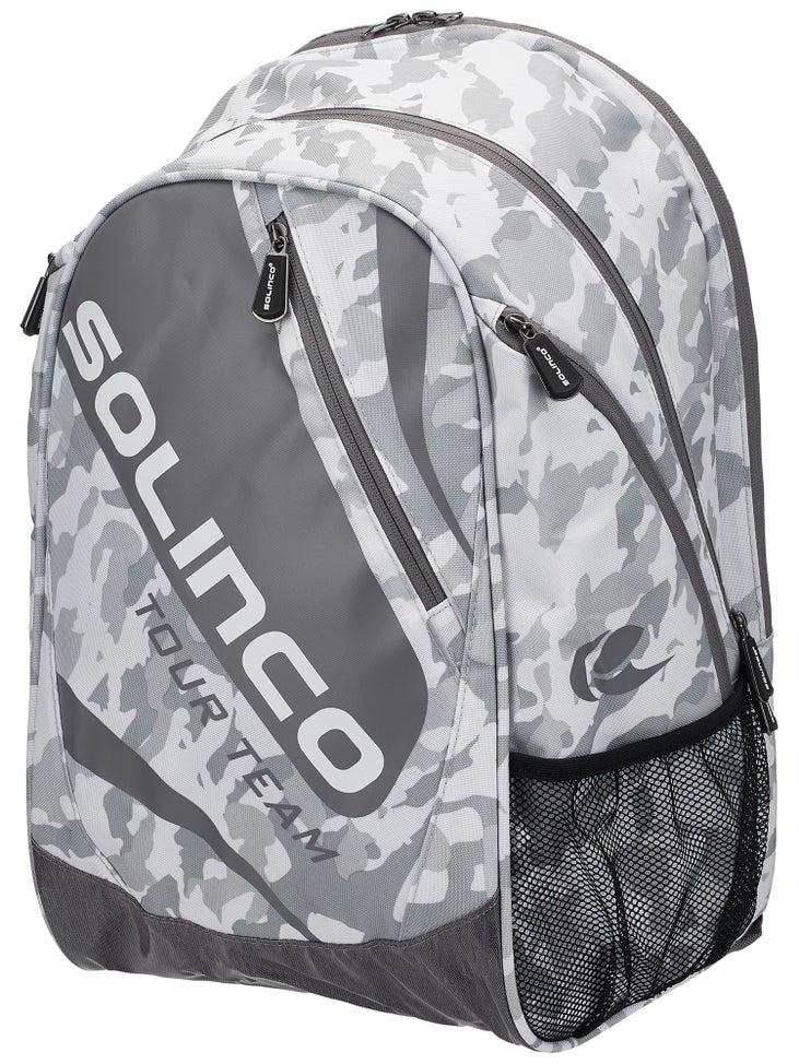 Solinco White Camo Backpack Bag | Tennis Warehouse