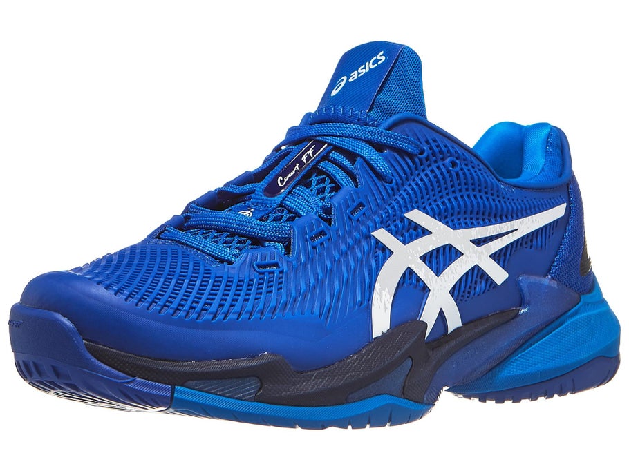 Asics Court FF 3 Novak Tuna Blue/Silver Men's Shoes | Tennis Warehouse