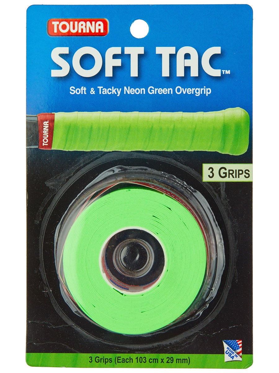 Tourna Grip Soft Tac Overgrip Neon Green | Tennis Warehouse