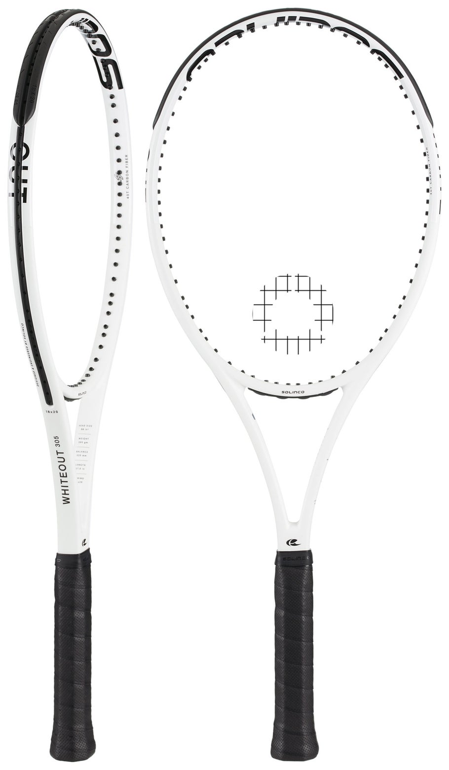 Solinco Whiteout 305 18x20 Racquet | Tennis Warehouse