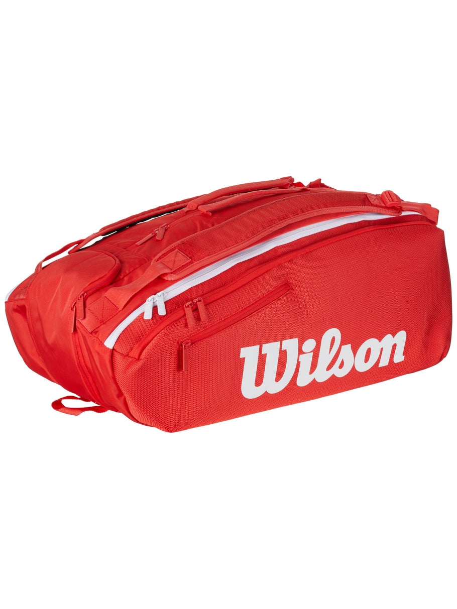 Wilson Super Tour Red 15-Pack Bag | Tennis Warehouse