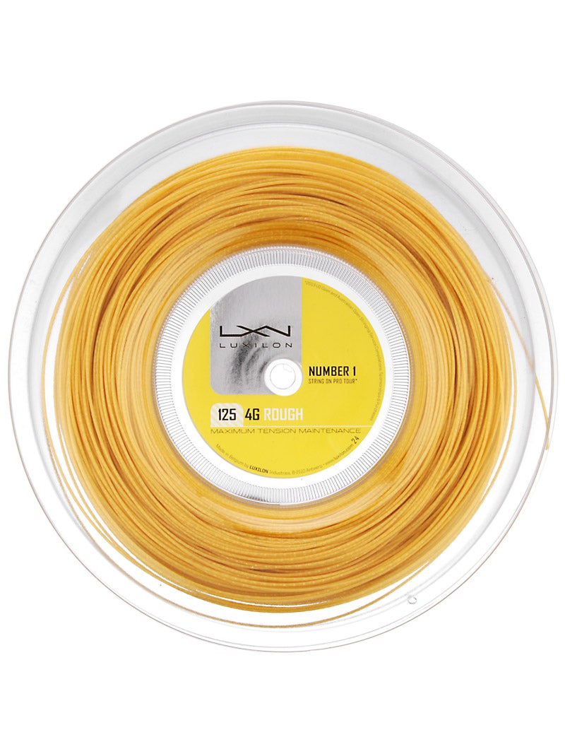 Luxilon 4G Rough 16L/1.25 String Reel - 660' | Tennis Warehouse